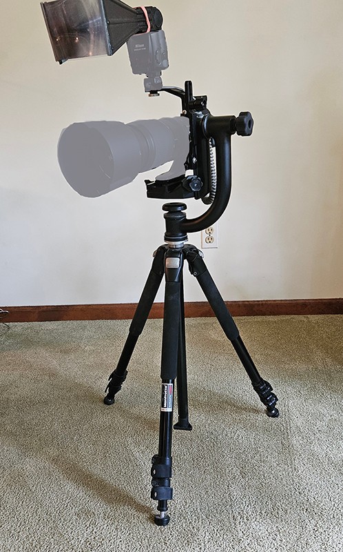 Manfrotto 3221WN Tripod w/ Wimberley Tripod Head & Flash Bracket, Flash ...