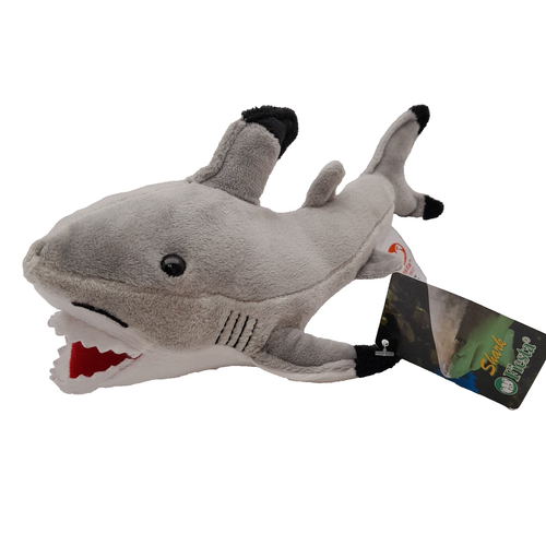 Fiesta Gray Shark Plush Stuffed Animal Toy 9 inch NWT Shark Week Plush ...