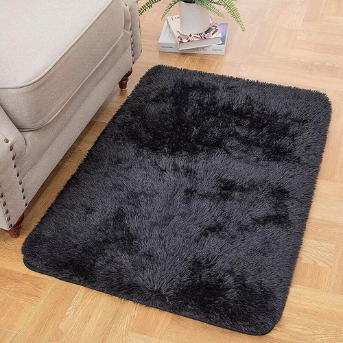 Small Black Entryway Throw Rugs for Bedroom, 2X3 Mini Area Rug ...