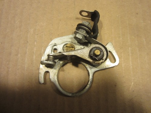 Vintage Delco distributor plate assembly with contact | eBay