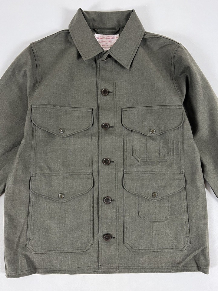 FILSON FORESTRY CLOTH CRUISER FOREST GREEN HEATHER M NWT | eBay