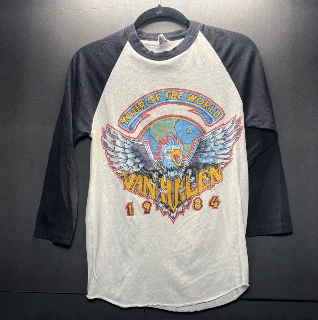 Original Van Halen Tour Of The World 1984 Long Sleev… - Gem
