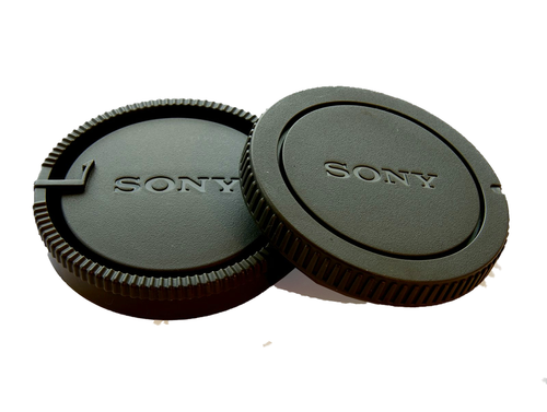 2 x Rear Lens Caps Covers for Sony Alpha A Mount Lenses SONY logo - UK ...