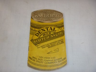 Vtg American Snuff Co. Dental Mild Scotch Snuff Notepad Advertising | eBay