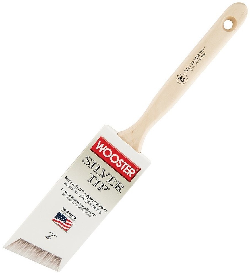 Brush 5221 2 inch Silver Tip Angle Sash Paintbrush, Pack of 6 ...