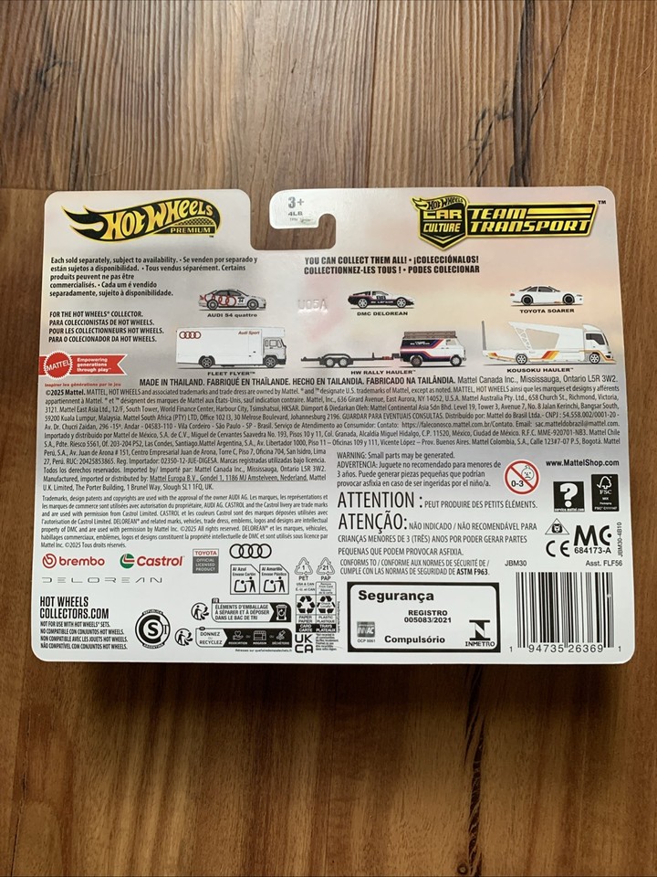 Hot Wheels 2025 Team Transport Mix 2 # AUDI S4 QUATTRO # FLEET FLYER | eBay