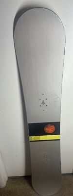 Vintage 2003 Burton Custom 158 Cm Snowboard Silver Yellow Mens ...