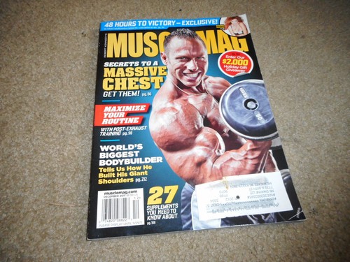 DEC 2011 vintage bodybuilding magazine MUSCLEMAG INTERNATIONAL | eBay