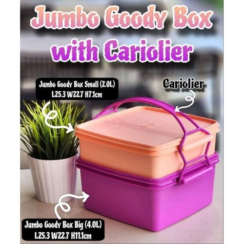 TUPPERWARE Jumbo Goody Box Set with Cariolier | eBay