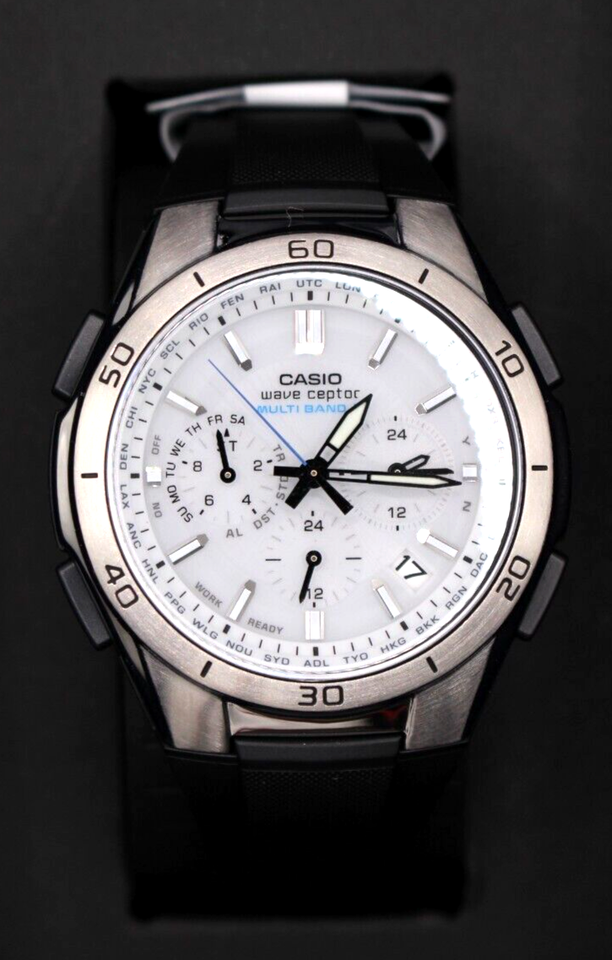 CASIO WAVE CEPTOR WVQ-M410-7AJF White Tough Solar Men's Watch New in ...