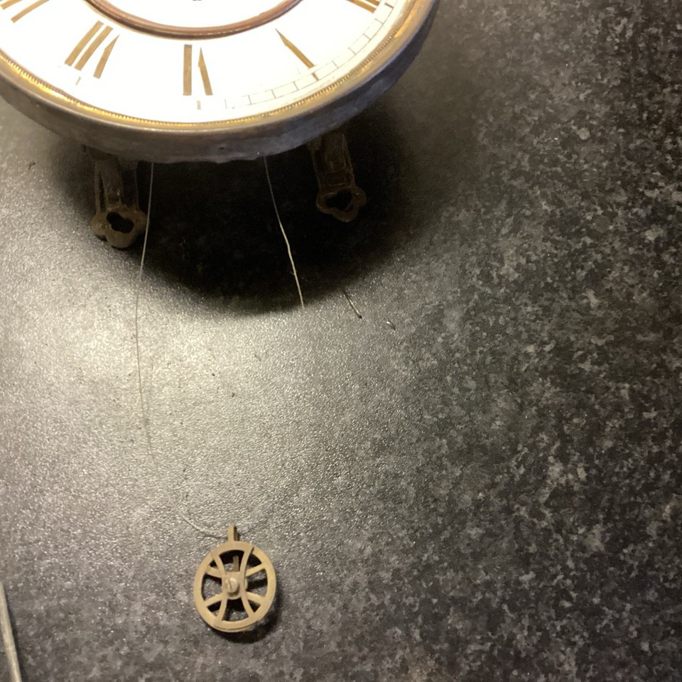 Non Working Antique Vienna Regulator Clock Movement & Dial - Spare ...