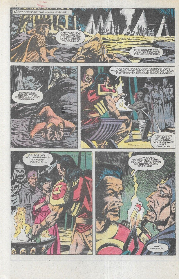 Conan the King Comic 35 Copper Age First Print 1986 Don Kraar Hunt ...