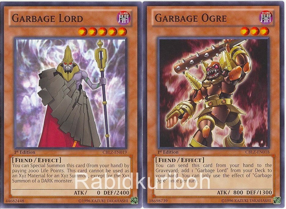 Yugioh Garbage Ogre + Garbage Lord - NM - Dr. Faker | eBay