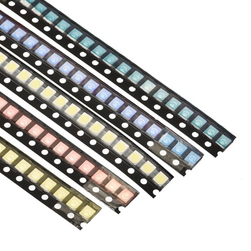 200Pcs 3528 Surface Mounted Devices LED Bulbs Light Emitting Diode Kit ...