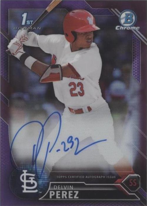 2016 Bowman Draft - Chrome Draft Pick Autographs Delvin Perez #CDA-DP ...