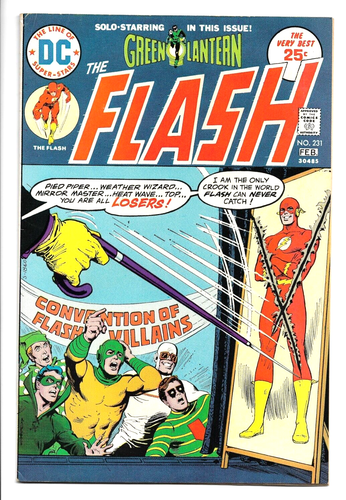 The Flash #231, 1975 DC, Mirror Master, Pied Piper, Weather Wizard, 8.5 ...