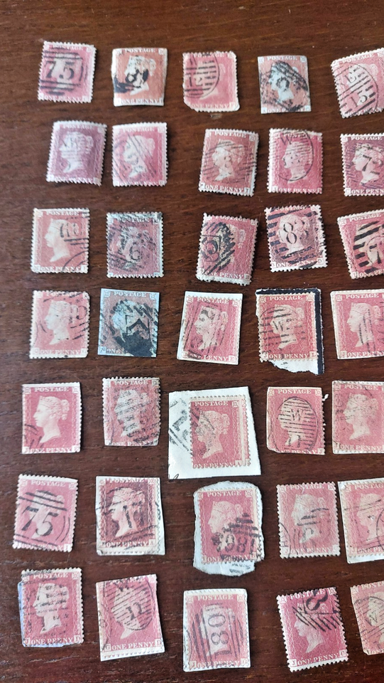 65+ x QV Penny Reds Stars. Good selection of cancellations etc(Y433 ...