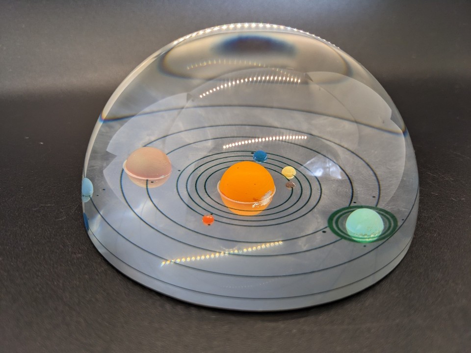 Vintage Dynasty Gallery Solar System Glass Crystal Paperweight | eBay