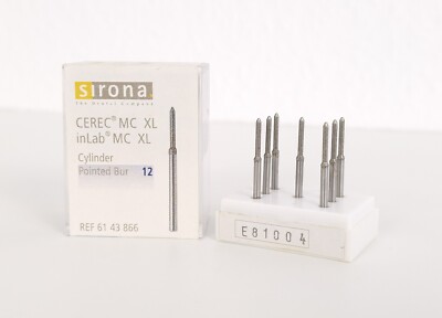 Sirona CEREC Cylinder Pointed Bur 12 6143866 inLab MC XL Schleifer ...