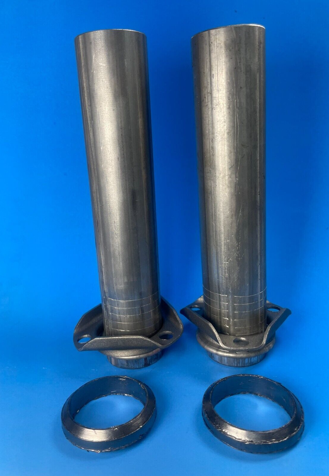 10"Chevrolet V8 2"OD 3 Bolt Exhaust Manifold Down Pipe Stubs With Donut ...