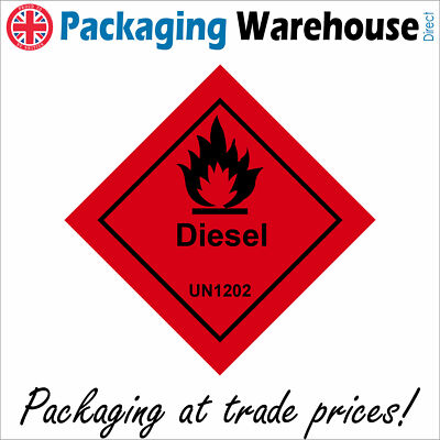 HA117 DIESEL UN1202 SIGN FUEL LORRY VAN CAR VEHICAL GARAGE WORKPLACE ...