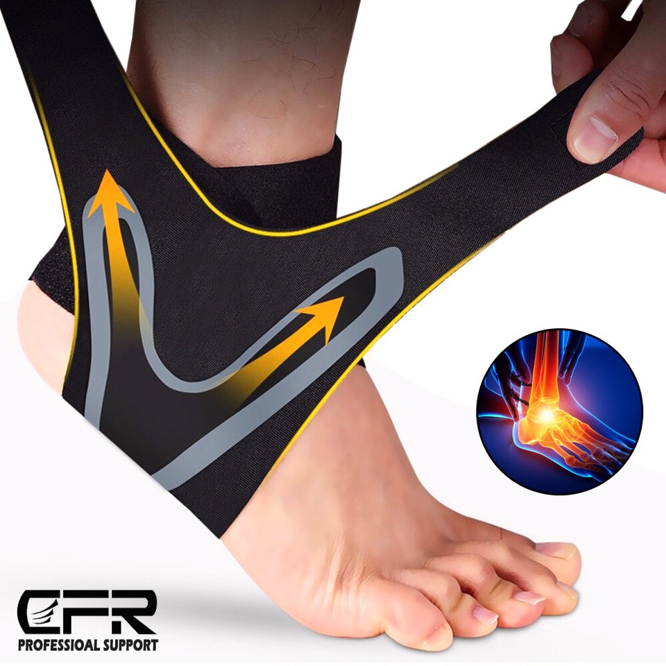 Ankle Brace Support Compression Sleeve Plantar Fasciitis Pain Relief ...