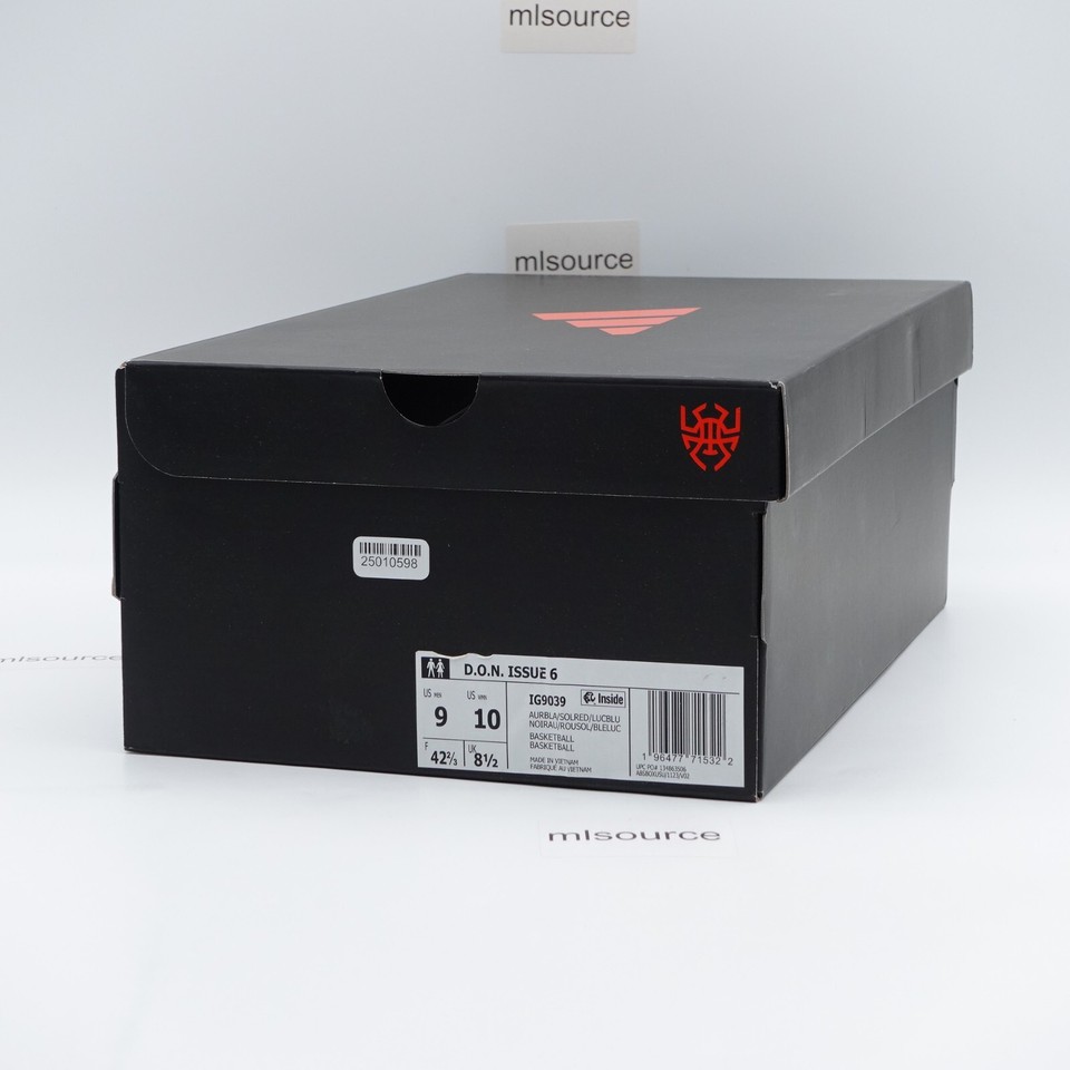 adidas D.O.N. Issue 6 Basketball Shoes Men's IG9039 Aurora Black/Solar ...