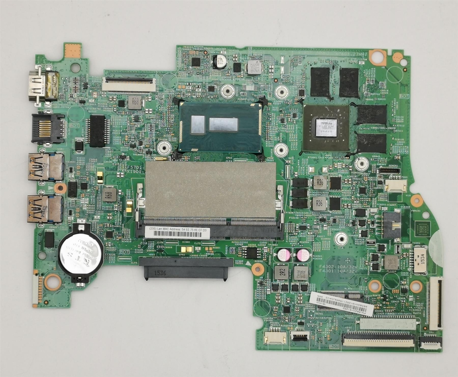 Genuine HP 14-CF Motherboard Main Board Intel Core i5-8265U L38212-601 ...
