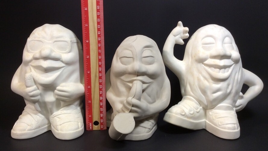 3 California Raisins Pottery Pieces - Saxophone Player/Dancer ...