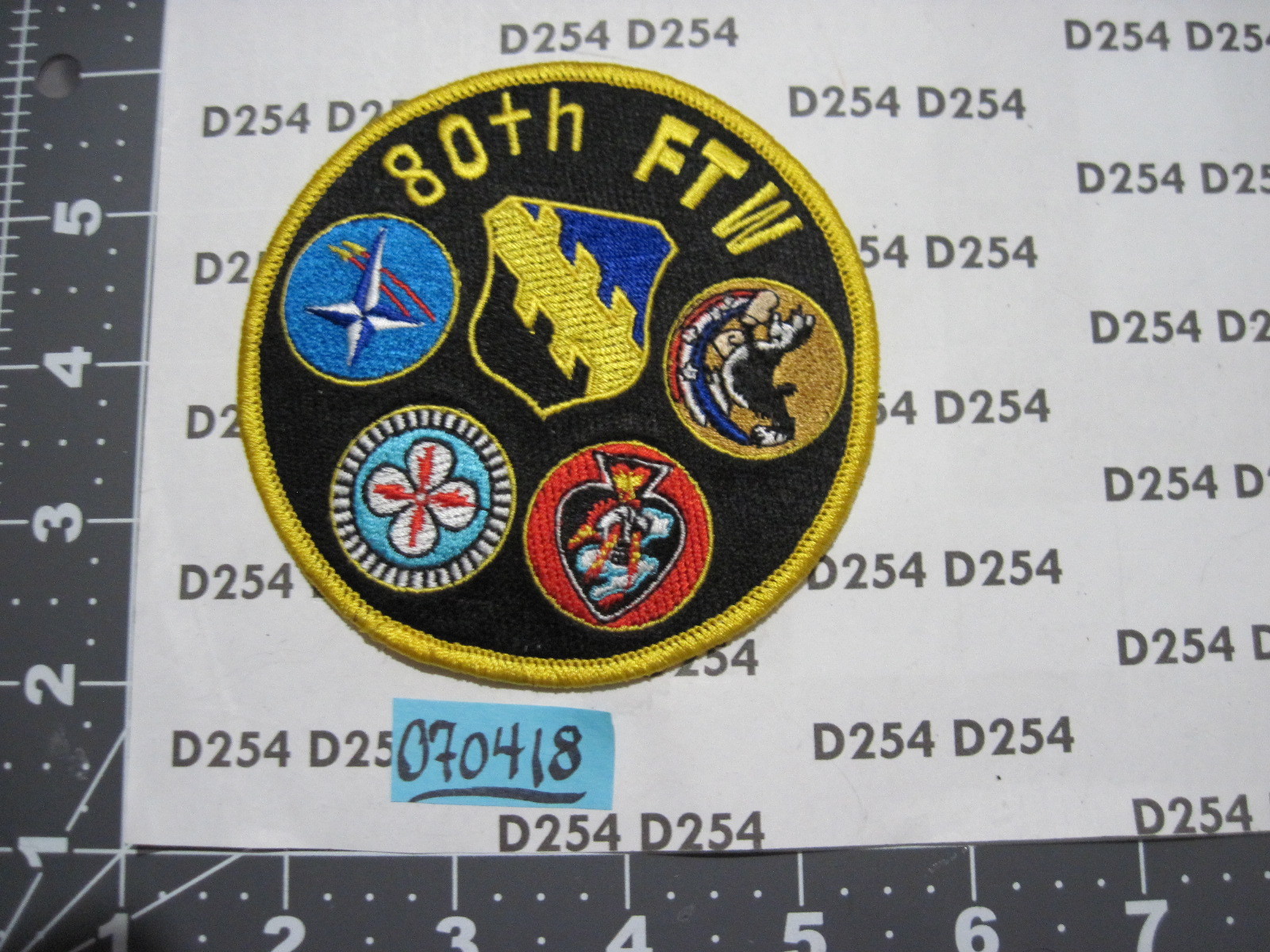 `USAF AIR FORCE Squadron PATCH 80th FIGHTER TRAINING WING Gaggle T-38 ...