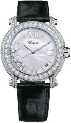 Chopard Happy Sport Solid 18kt WG Diamond 36mm Special Edition 277480-1001 | eBay