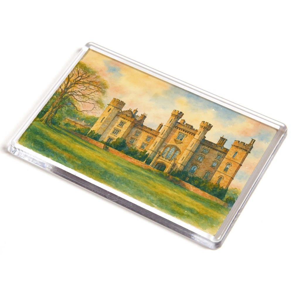 JUMBO MAGNET - Duns Castle (b) - Vintage Art Style | eBay UK
