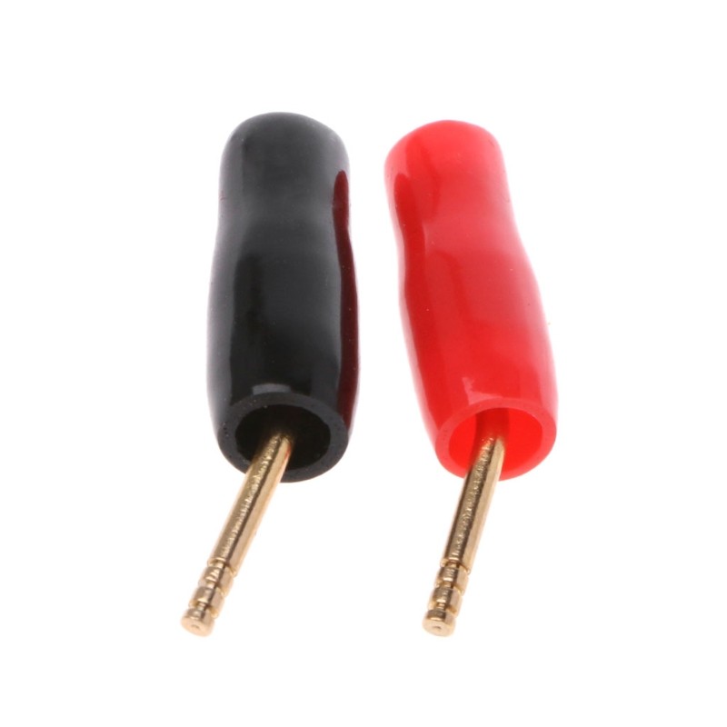 4 Pcs Wire Pin Terminal Plug Banana Plugs Speaker Screw Lock Cable ...