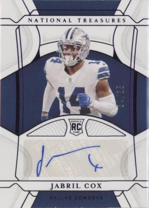 2021 Panini National Treasures - Rookie Signatures Jabril Cox #143 ...