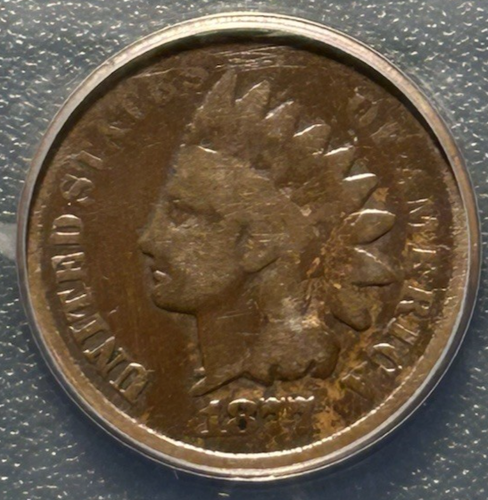 1877 Indian Head Cent Key Date - ANACS G-6 Details Nice Color | eBay