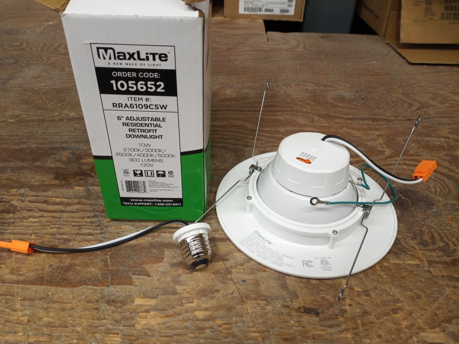 MAXLITE RRA6109CSW 10W LED COLOR SELECT 27K-3K-35K-41K-5K- | eBay