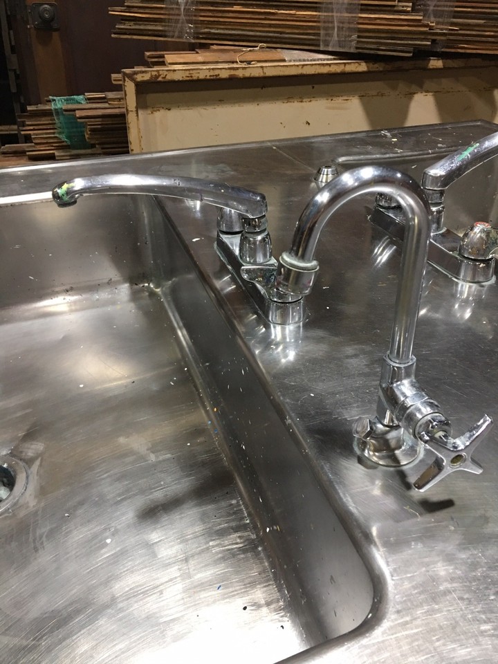 Big Stainless Steel Double Basin Island Top Science Lab Sink Industrial ...