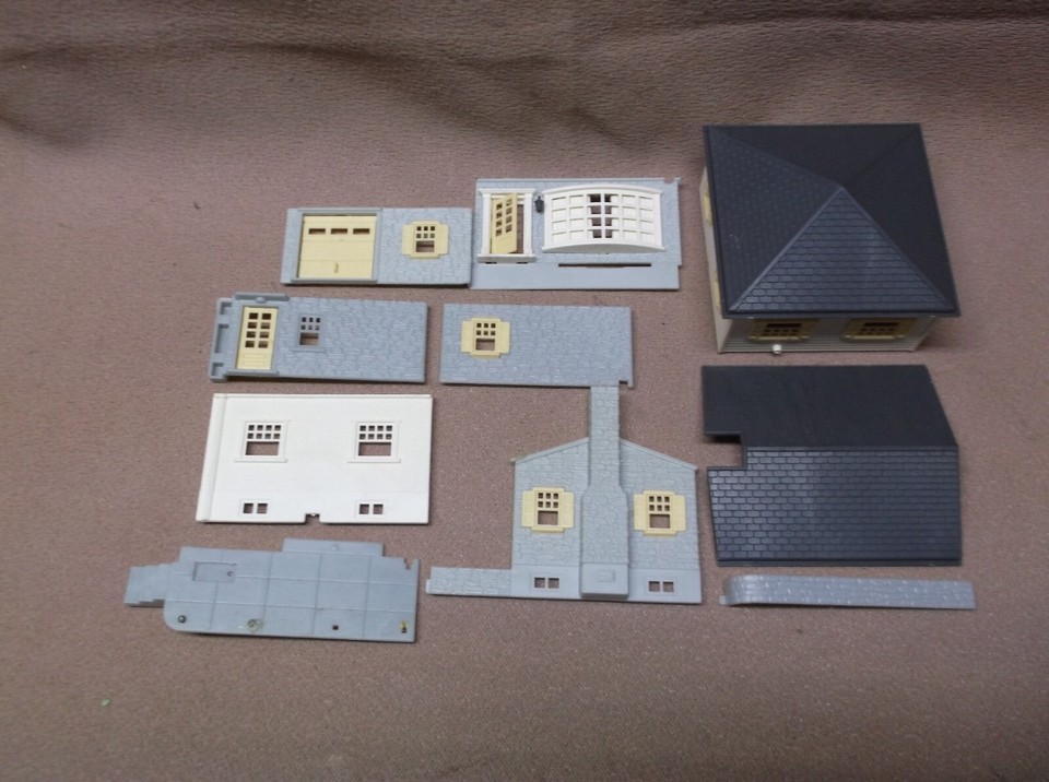 PLASTICVILLE BACHMAN #2552 HO SCALE MODEL TRAIN RAILROAD GREY SPLIT ...