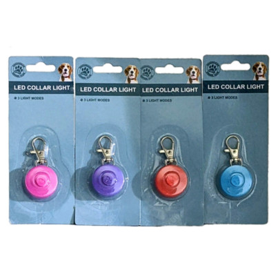 GKC Safety Pet Dog LED Collar Light, 3 Light Modes, Random Color Ship ...