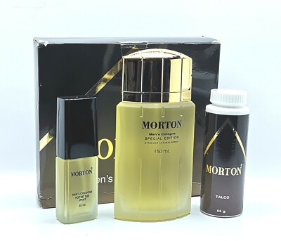 MORTON 3 PCS MEN GIFT SET WITH 150 ML + 30 ML POCKET SIZE SPRAY+ 65 ...