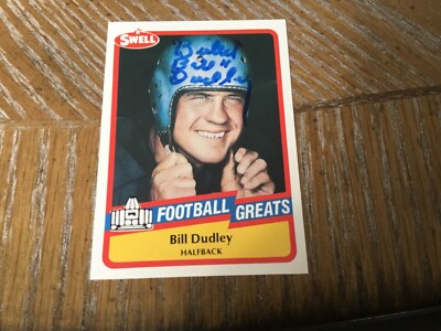 Autographed 1988 Swell Bullet Bill Dudley HOF. #G-1 | eBay