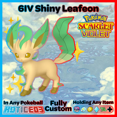 Shiny Leafeon 6IV Pokemon Scarlet & Violet 🚀 Fast Trade 🚀 | eBay