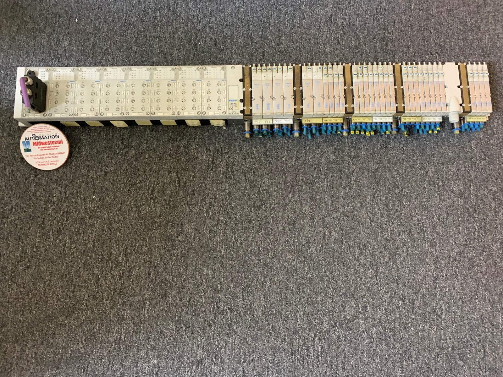 FESTO VALVE BANK ASSY CPX-AB-8-M8 533342 533347 533343 VMPA1-FB-EMG-8 ...