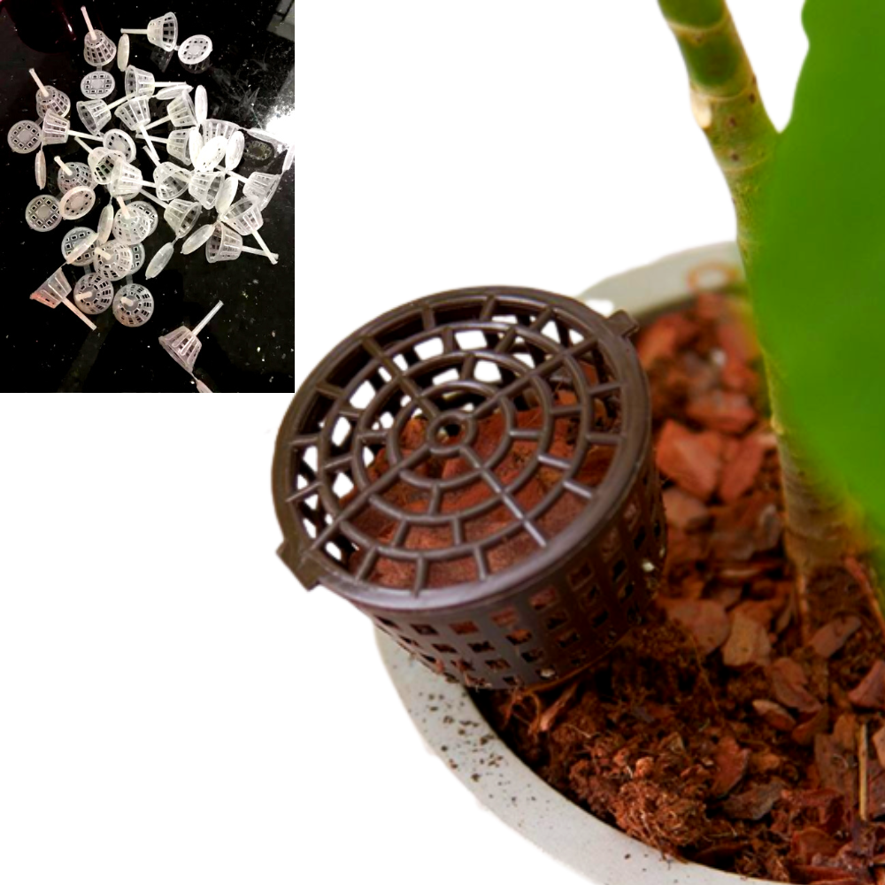 Plants Fertilizer Basket Plastic Mesh Box With Lid for Flower Pots ...