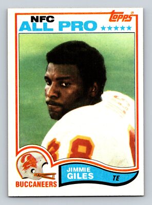 1982 Topps Jimmie Giles #499 Tampa Bay Buccaneers | eBay