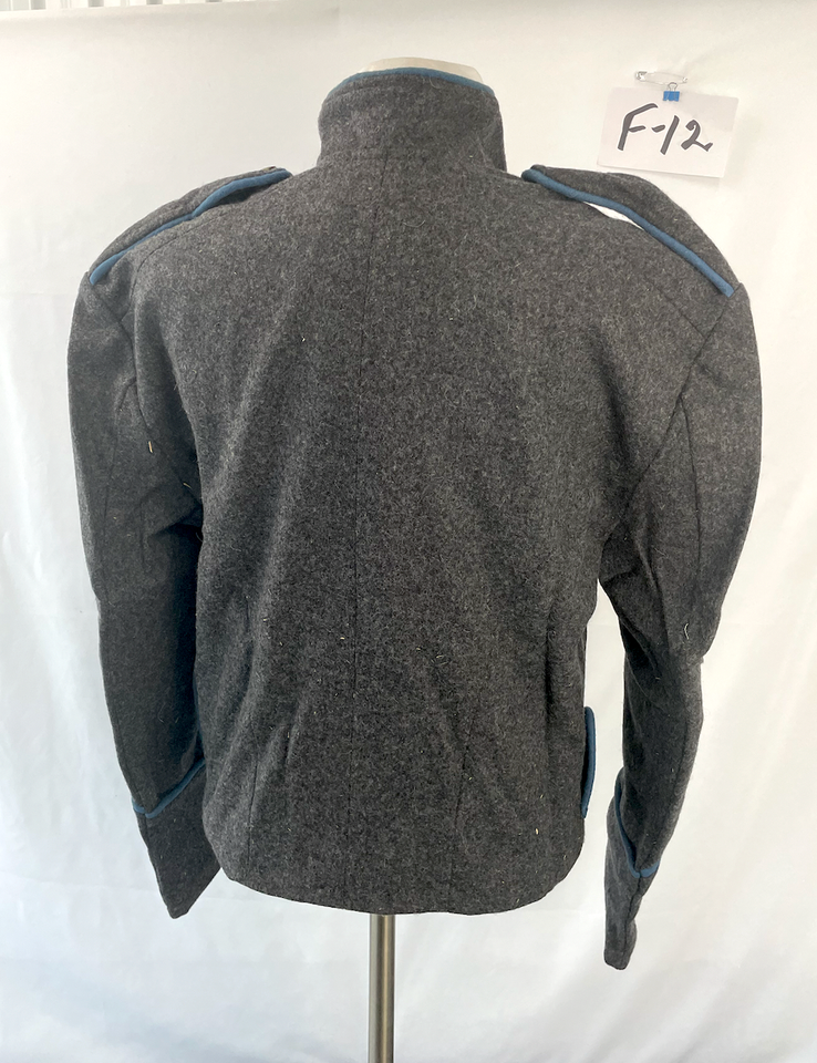Civil War Confederate Grey Wool Shell Jacket with Blue Trim - Size 40 ...
