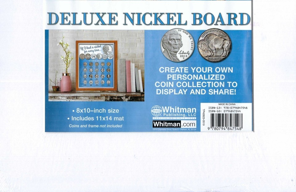 Whitman Deluxe Nickel Coin Board: If I had A Nickel For Ever Time | eBay