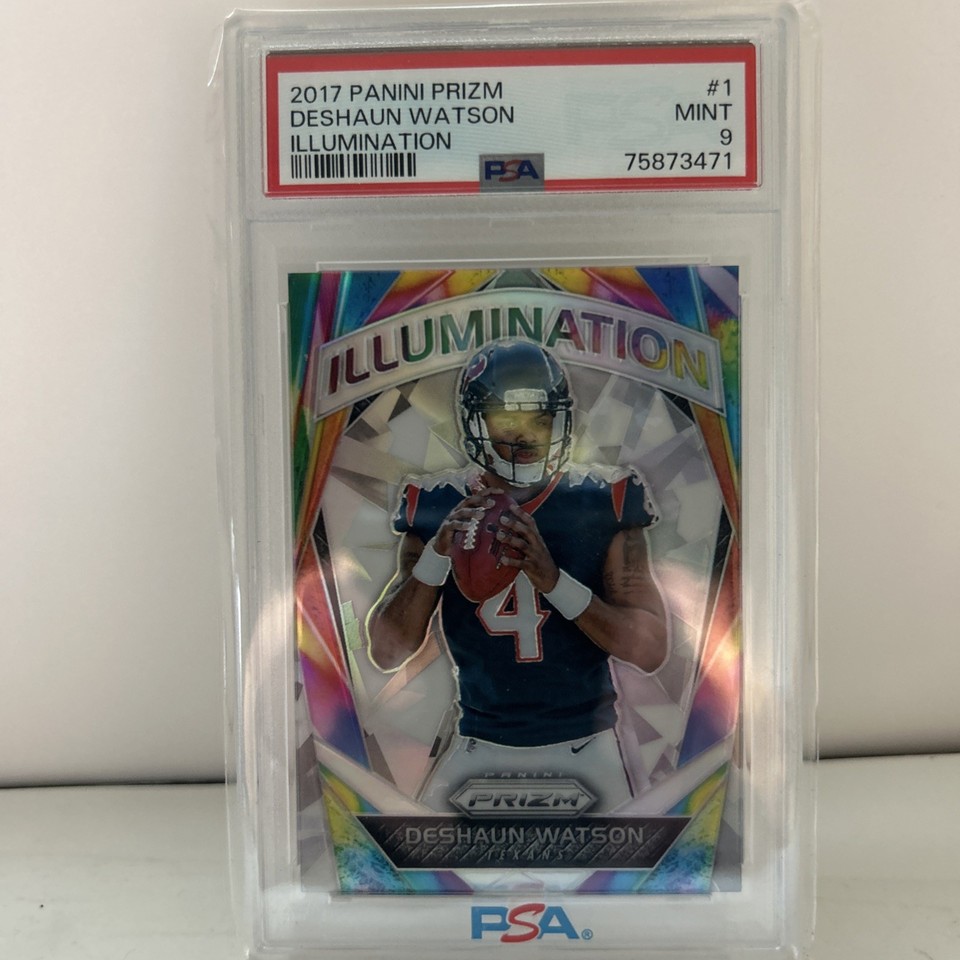 2017 Panini Prizm-Illumination Deshaun Watson #1 Silver Prizm (RC) PSA ...