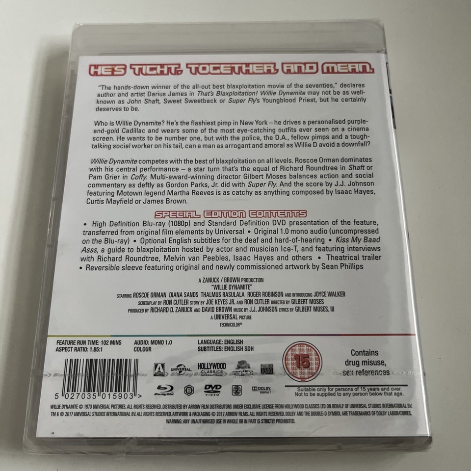 WILLIE DYNAMITE BLU RAY + DVD + ARROW VIDEO New and sealed | eBay UK