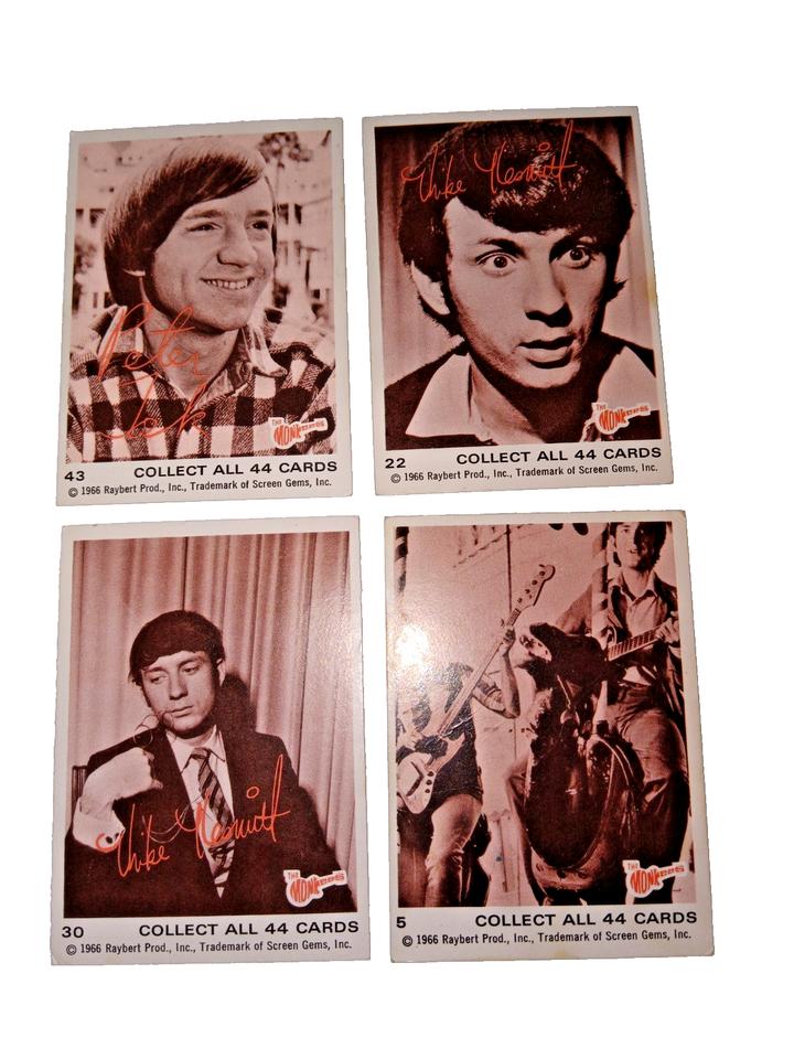 Vintage Original 1966 Topps MONKEES Trading Card Lot of 11 Cards | eBay